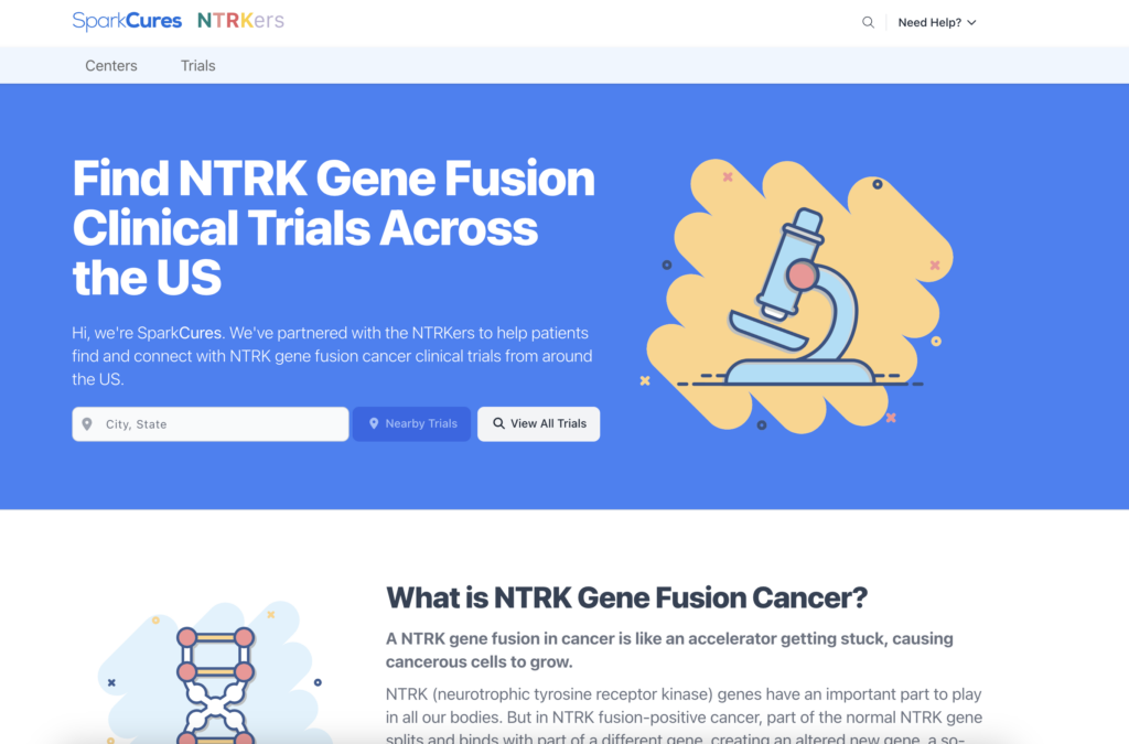 The NTRKers Foundation partners with SparkCures, LLC to bring clinical ...
